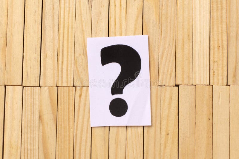 A Question Mark among the Wooden Blocks. Stock Photo - Image of ...