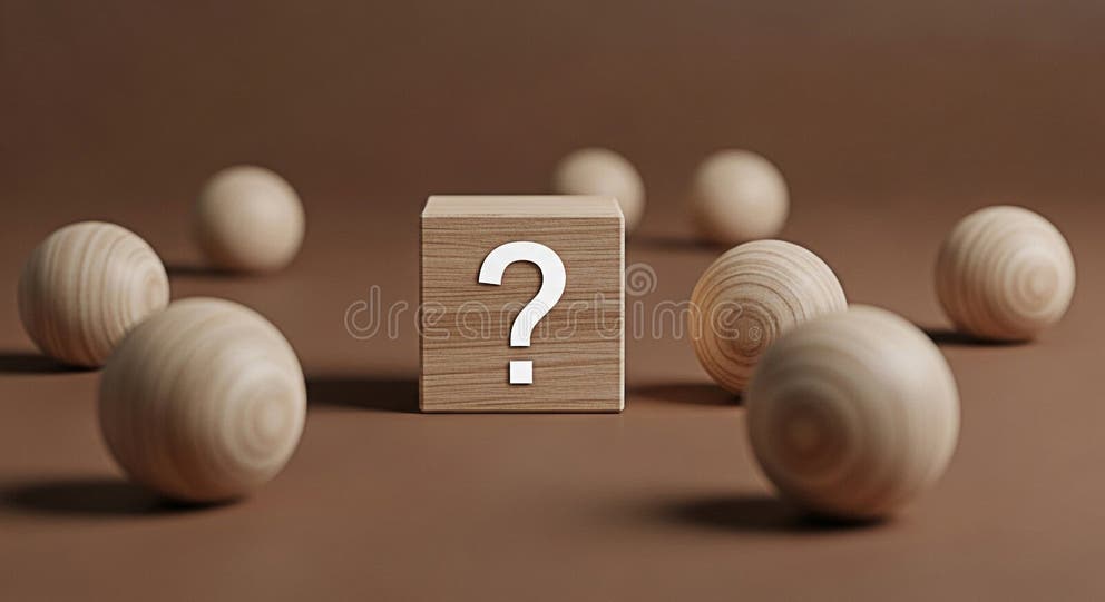 Wooden Cube Uncertainty Stock Illustrations – 441 Wooden Cube ...
