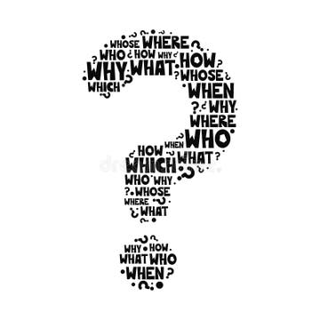 Question Mark with Question Words Vector Illustration, Asking Questions ...