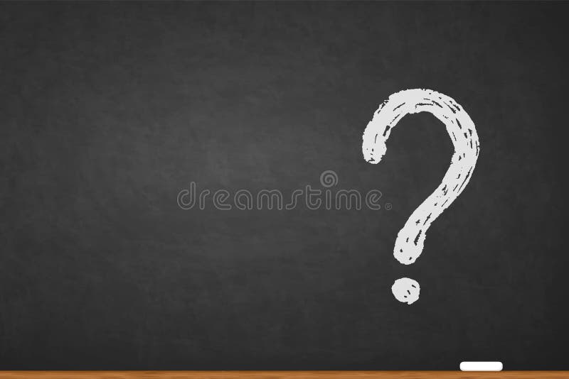 Question Mark Written Chalk on Blackboard. Faq Concept. Ask Question ...