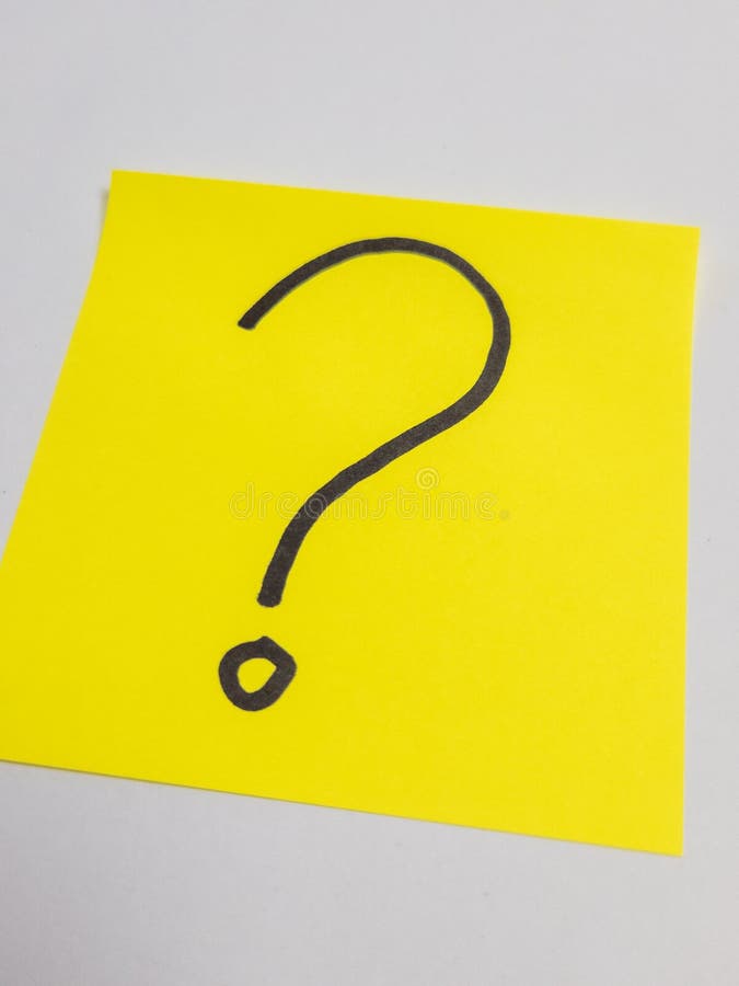 Question Mark on Yellow Sticky Note Asks for Answers To Solve Problems ...