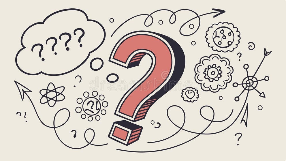 Question Marks Around Head, Confusion Doubt Vector Design Generative AI ...