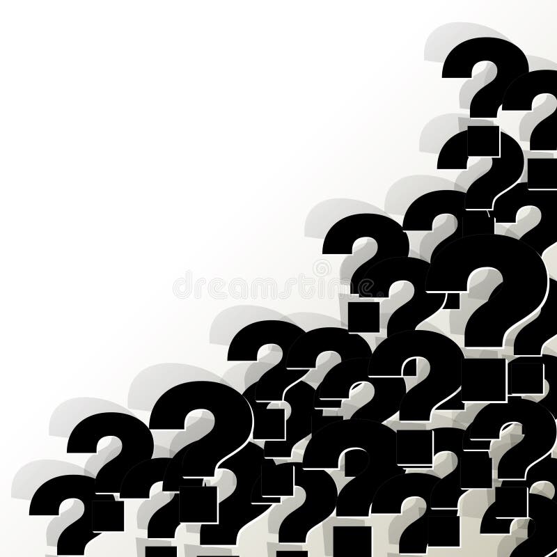 Question Marks Colorful Transparent in the Corner on a White Background ... Question Marks Colorful Transparent in the Corner on a White Background ...