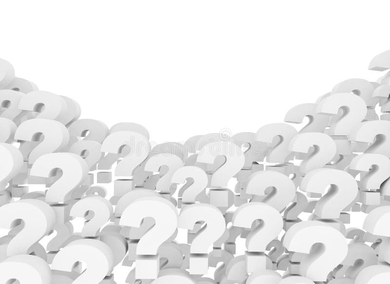 Question Marks 3d Background Stock Illustration - Illustration of ...