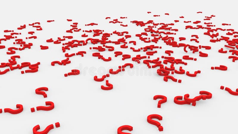 Animation of Question Marks Over Landscape with Road Stock Footage ...