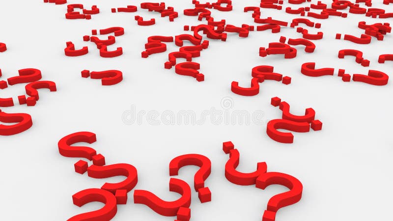 Question Marks Falling Down Stock Footage - Video of problem, confusion ...