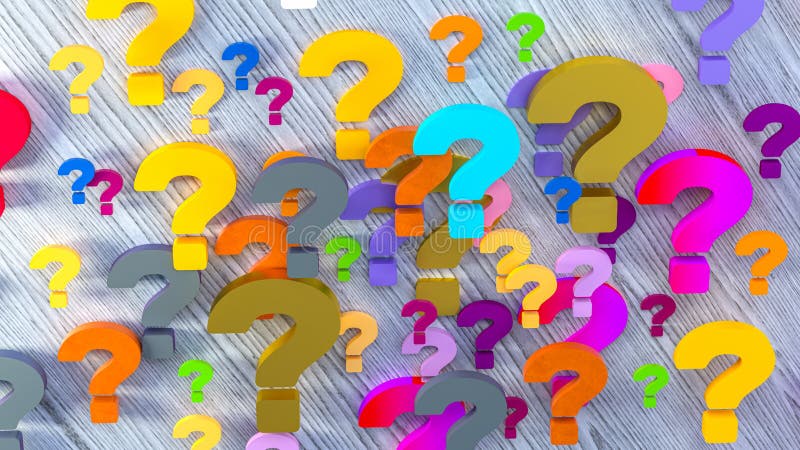 Question Marks,feedback and Ideas Concept Stock Illustration ...