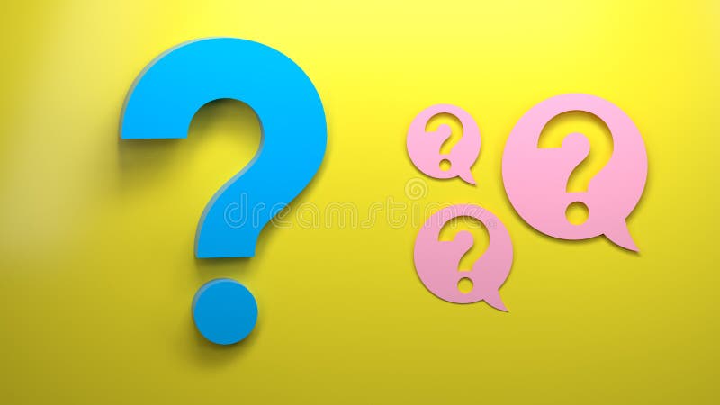 Question Marks,feedback and Ideas Concept Stock Illustration ...