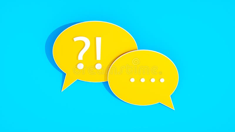 Question Marks,feedback and Ideas Concept Stock Illustration ...
