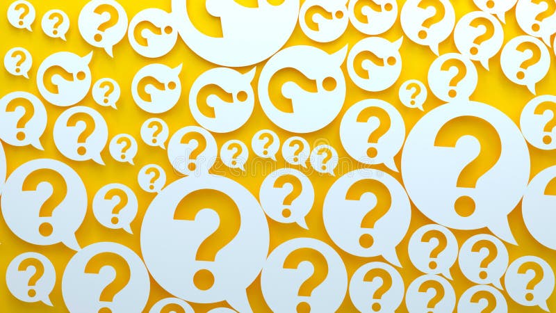 Question Marks,feedback and Ideas Concept Stock Illustration ...