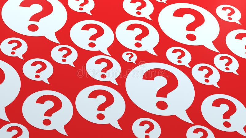 Question Marks,feedback and Ideas Concept Stock Illustration ...