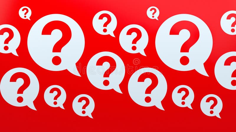Question Marks,feedback and Ideas Concept Stock Illustration ...