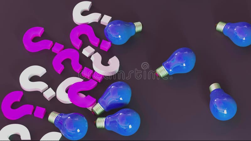 Question Marks ,feedback and Ideas Concept. Stock Footage - Video of ...