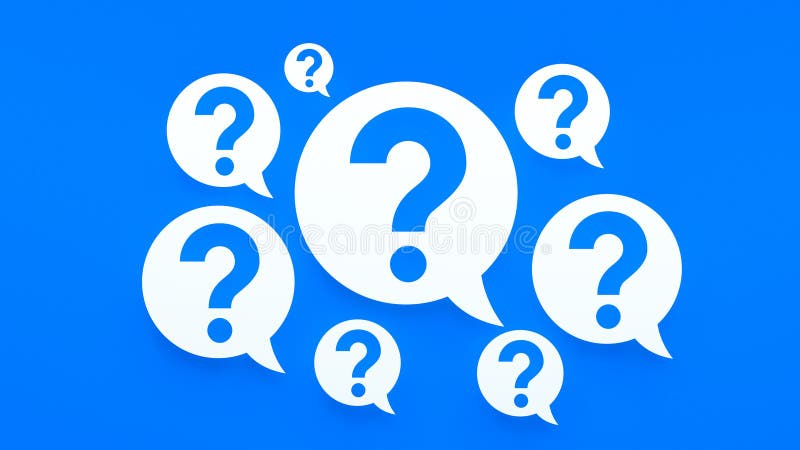 Question Marks,feedback and Ideas Concept Stock Illustration ...