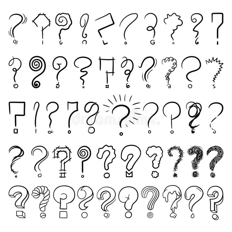 Doodle Questions Marks Stock Illustrations – 387 Doodle Questions Marks ...