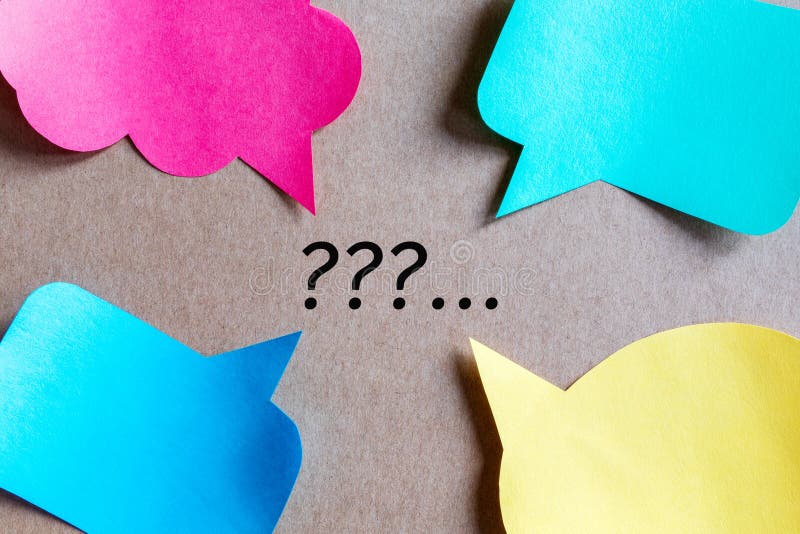 Word Speech Bubbles Question Marks Stock Photos - Free & Royalty-Free ...