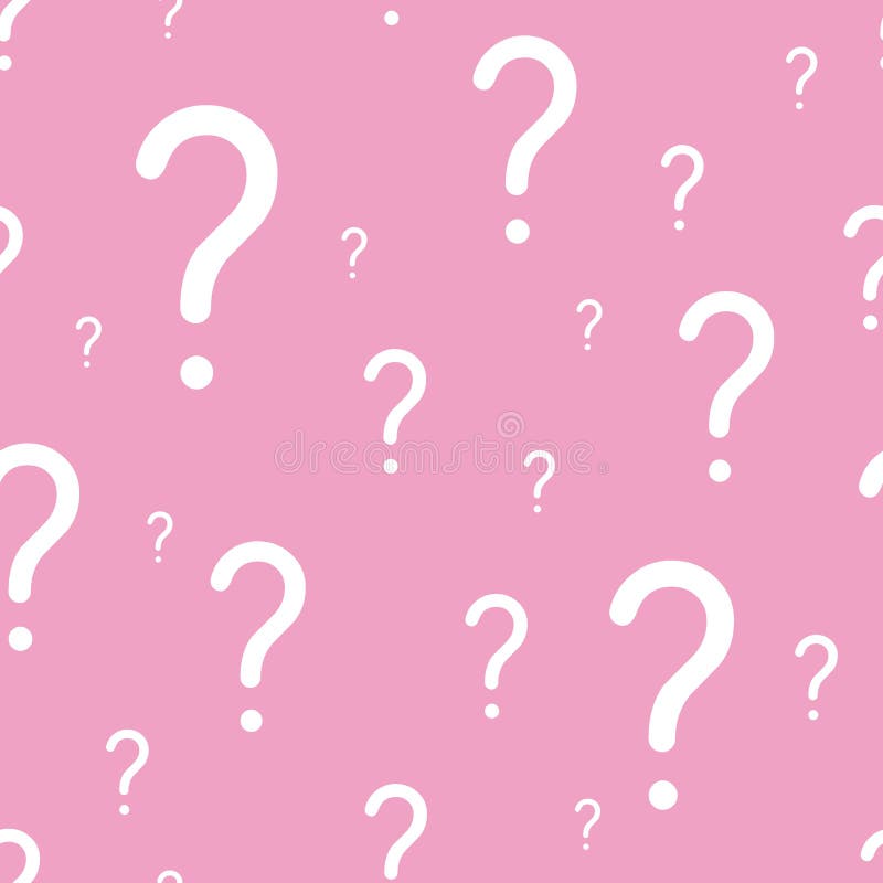 Question Marks Online Quiz Pink Background Stock Vector - Illustration ...