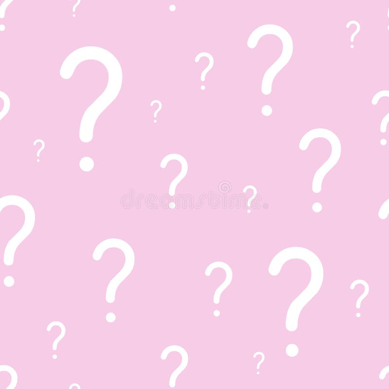 Question Marks Online Survey Pink Background Stock Illustration ...