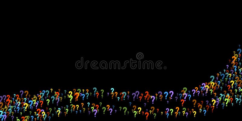 Question Marks Quiz, Doubt Poll Query Public Poll. Stock Illustration ...