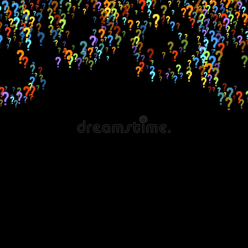 Question Marks Scattered Stock Illustrations – 1,317 Question Marks ...