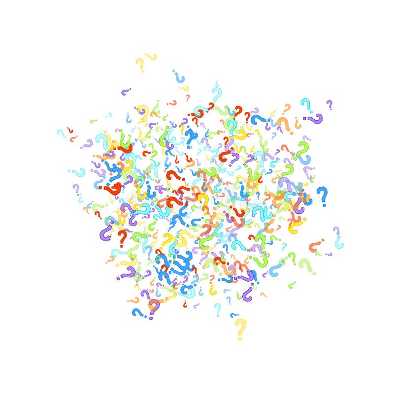 Question Marks Quiz Doubt Survey Faq Public Poll Stock Vector ...