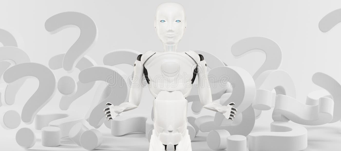 Robot Question Marks Stock Illustrations – 303 Robot Question Marks ...