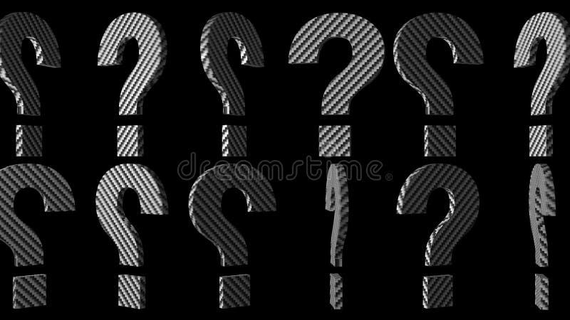 Question Marks Rotating on Black Background Stock Video - Video of mark ...