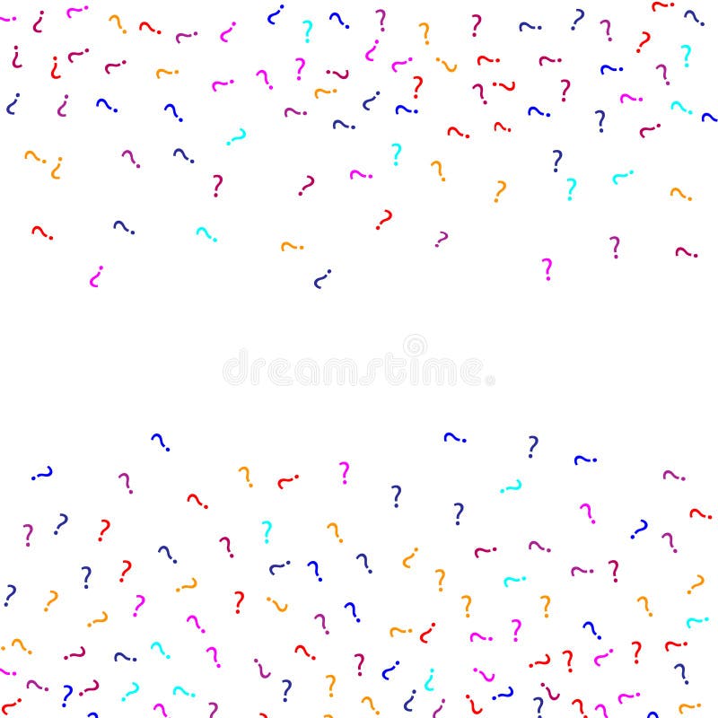 Question Marks Scattered Stock Illustrations – 1,319 Question Marks ...