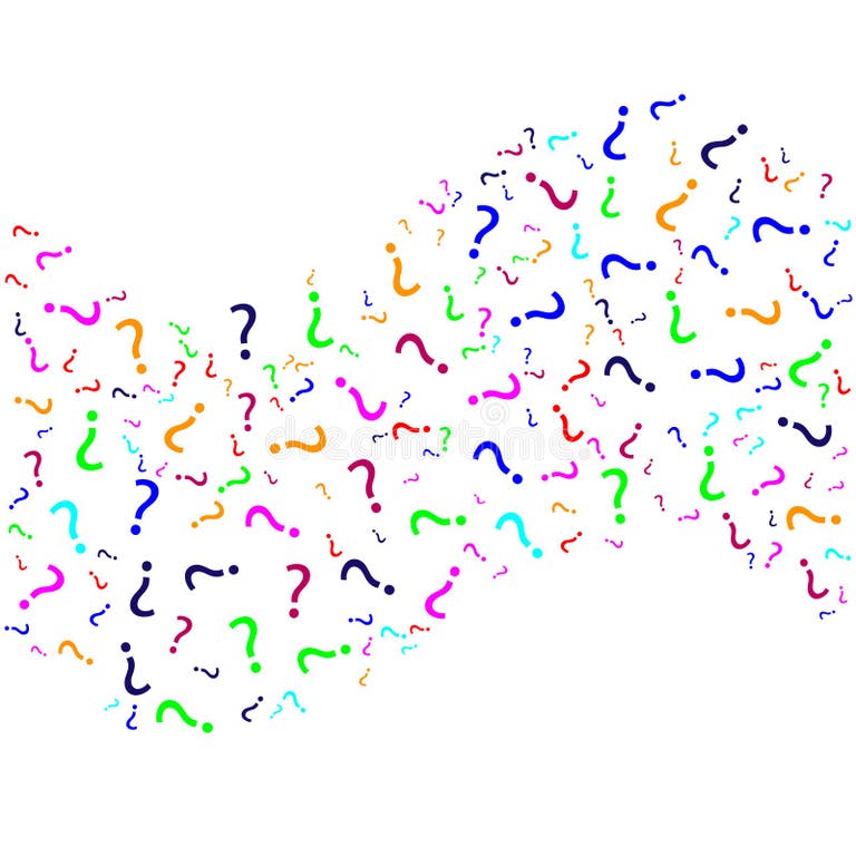 Question Marks Scattered Stock Illustrations – 1,635 Question Marks ...