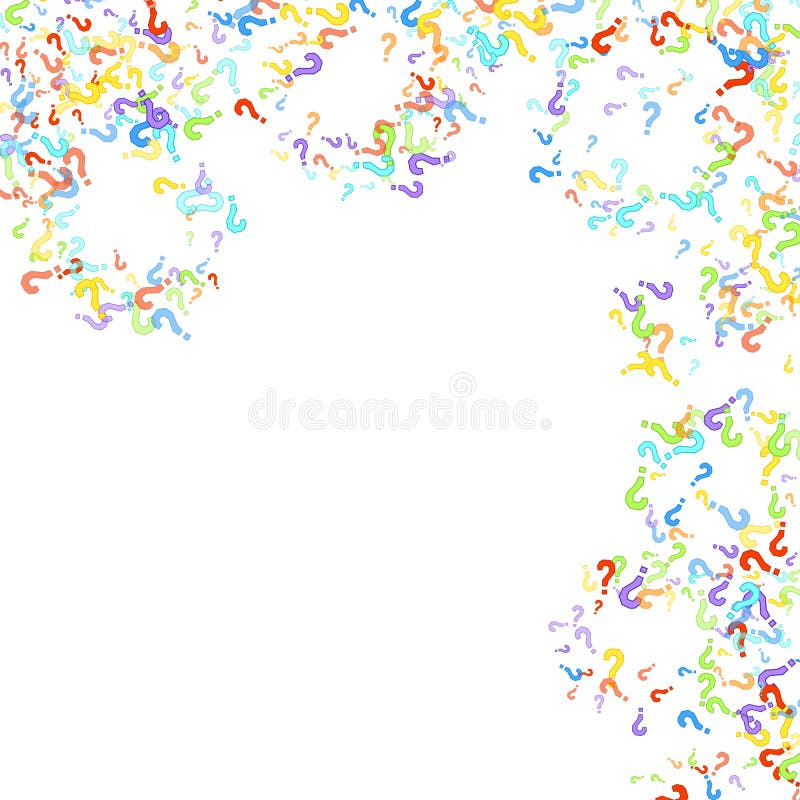 Question Marks Quiz Doubt Survey Faq Public Poll. Stock Vector ...