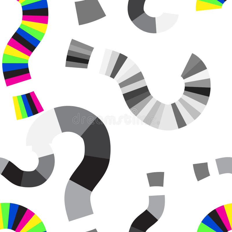 Question Marks Seamless Pattern or Interrogation Background Stock ...