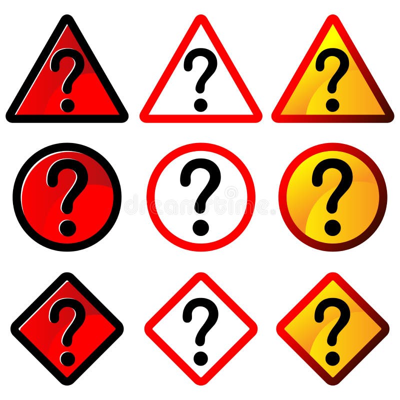 Question marks sign stock vector. Illustration of sign - 42012699