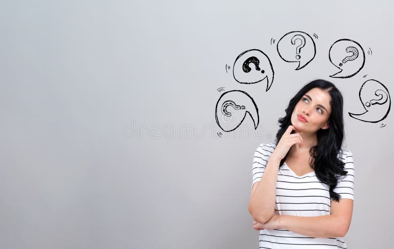 Question Marks with Speech Bubbles Stock Image - Image of people, ideas ...