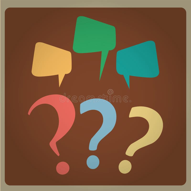 Question marks stock vector. Illustration of design, colorful - 36002078