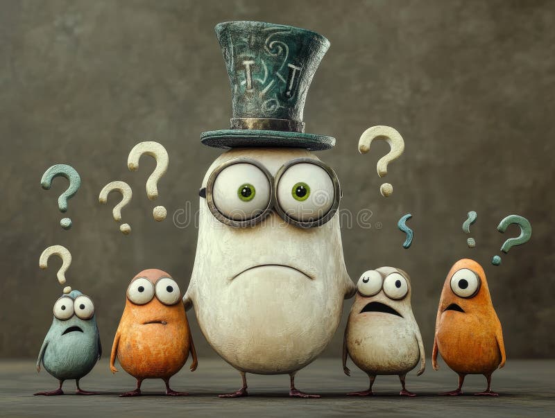 Question marks stock illustration. Illustration of character - 365195992