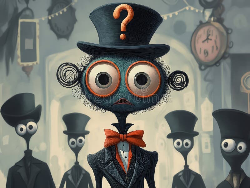 Question marks stock illustration. Illustration of frightened - 365196092