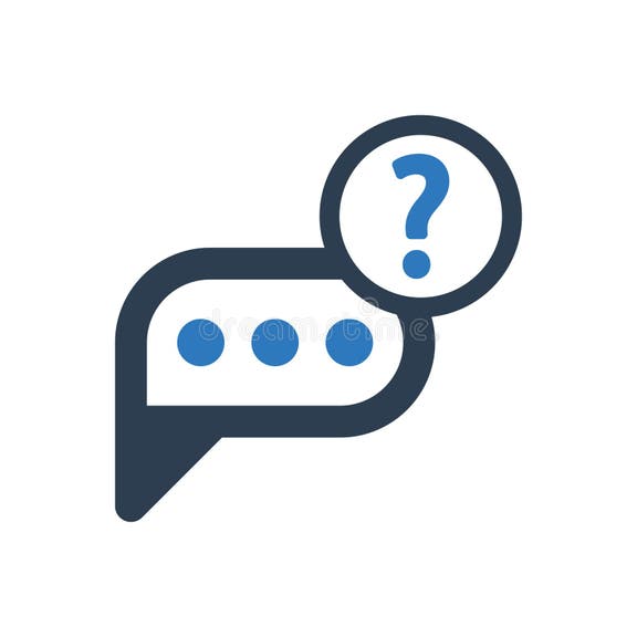 Question Message Icon stock illustration. Illustration of internet ...