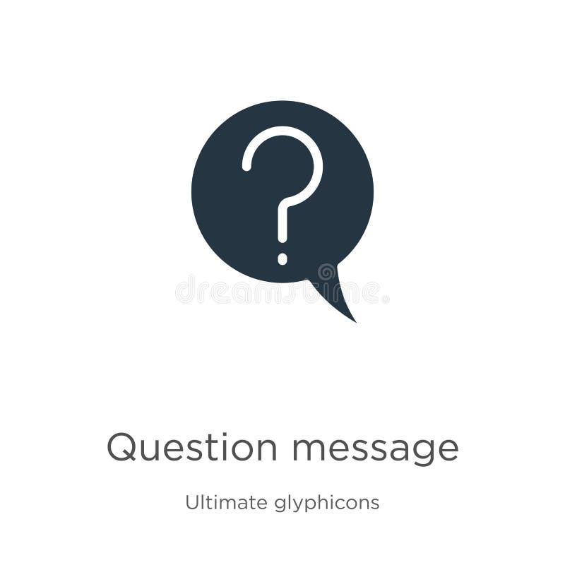 Question Message Icon Vector. Trendy Flat Question Message Icon from ...
