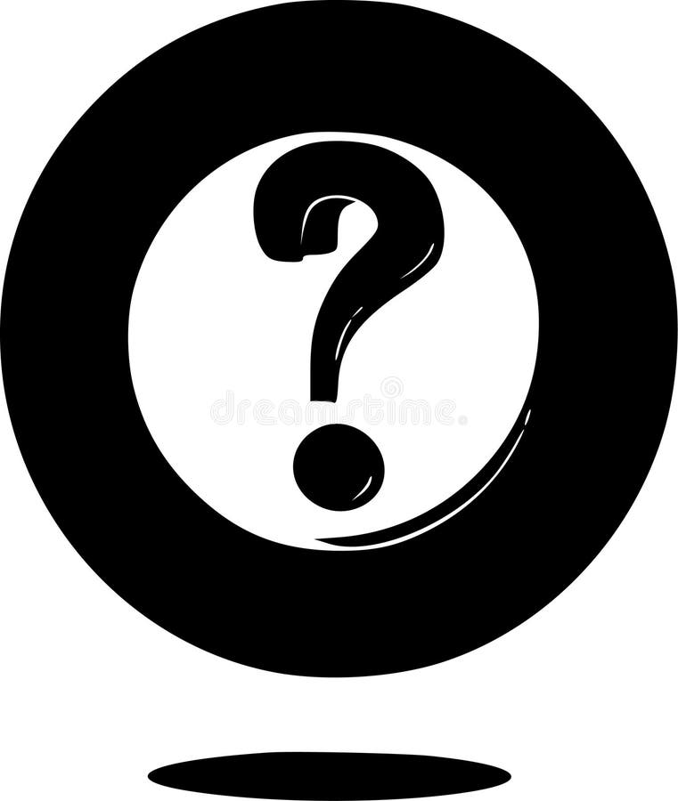 Question - Minimalist and Flat Logo - Vector Illustration Stock Vector ...