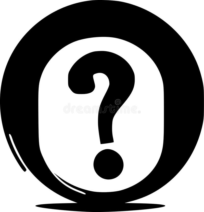 Question - Minimalist and Simple Silhouette - Vector Illustration Stock ...