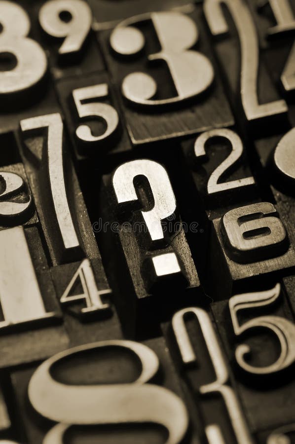 Question the numbers stock image. Image of money, retro - 5087217