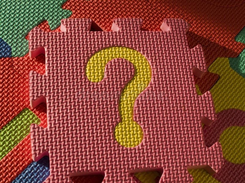 Question puzzle stock image. Image of conceptual, colourful - 9284467