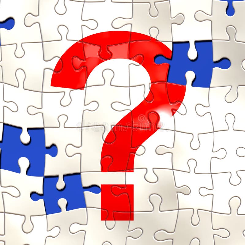 Question puzzle stock illustration. Illustration of graphic - 30740807