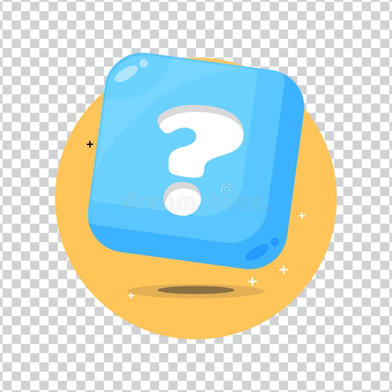 Question Sign Button on Blank Background Stock Vector - Illustration of ...