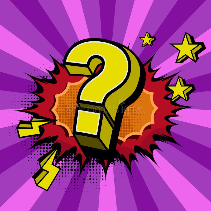 Comic Book Question Mark Stock Illustrations – 219 Comic Book Question ...
