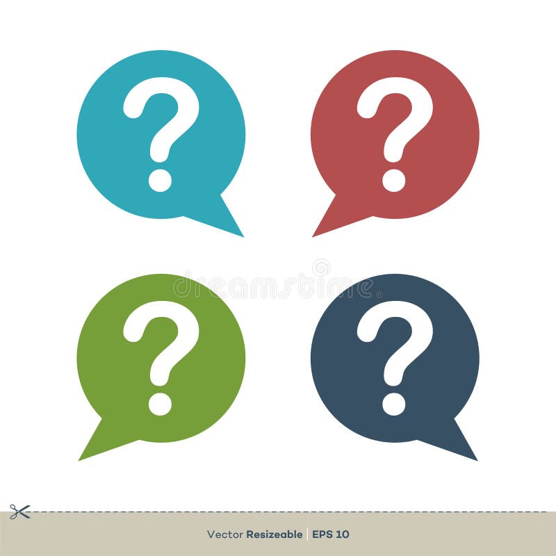 Question Sign Vector Logo Template Illustration Design. Vector EPS 10 ...