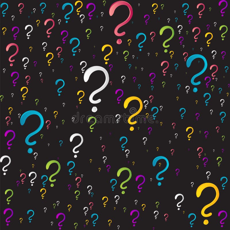 Question Signs Colorful Vector Illustration, Problem and Priority ...