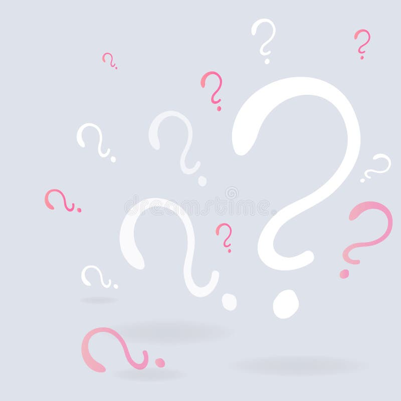 Question Signs Colorful Vector Illustration Stock Vector - Illustration ...
