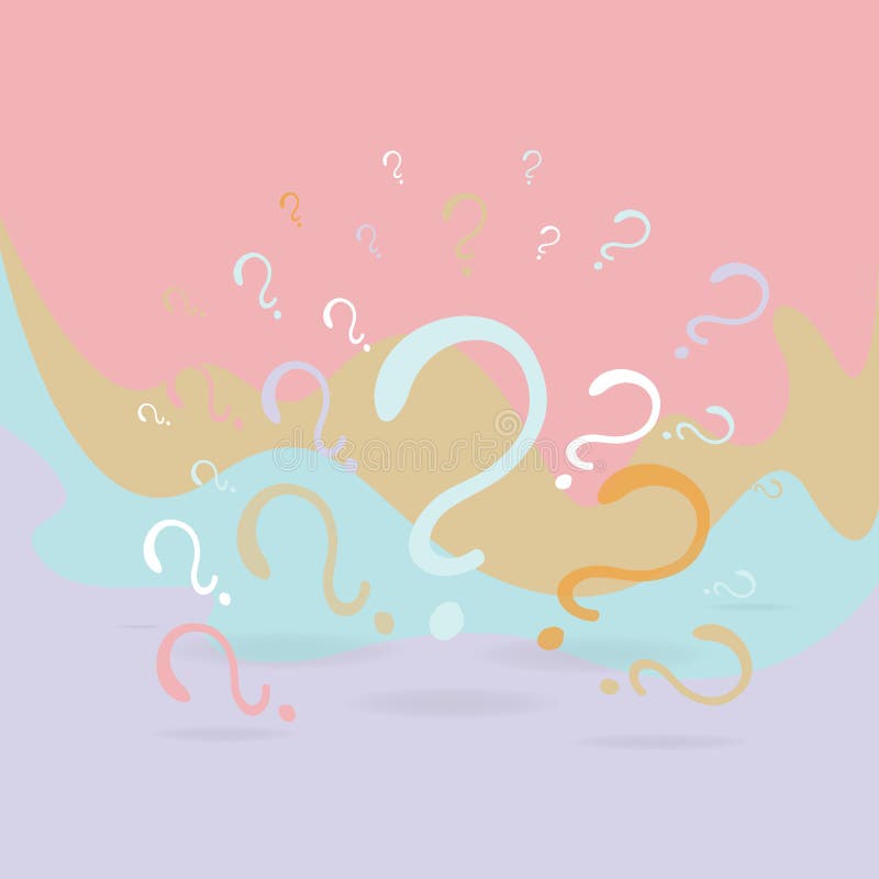 Question Signs Composition for Web and Print Decoration Stock Vector ...