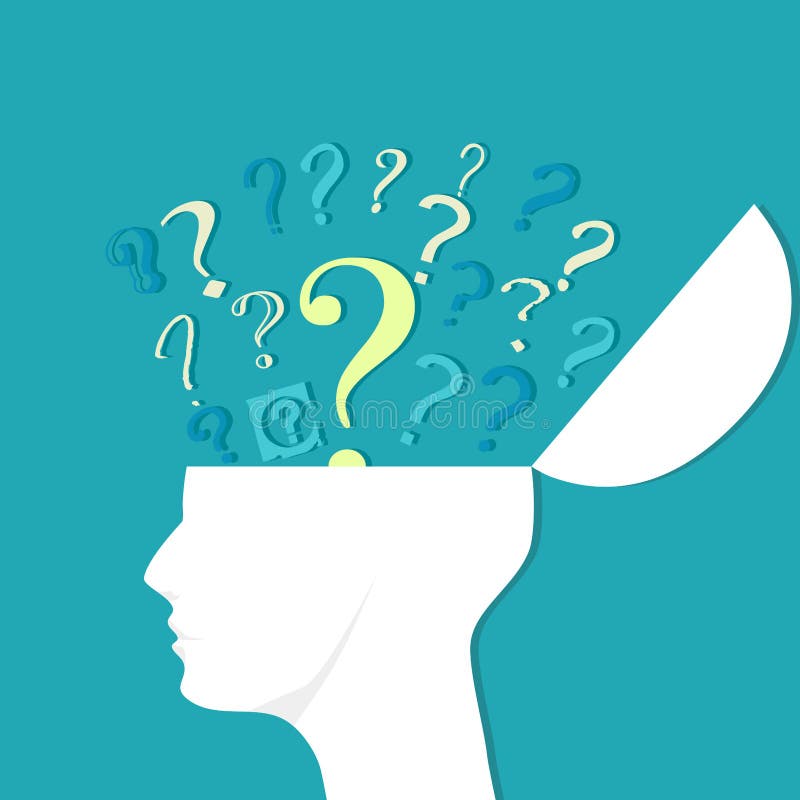 Open Head Question Mark Signs Stock Illustrations – 6 Open Head ...